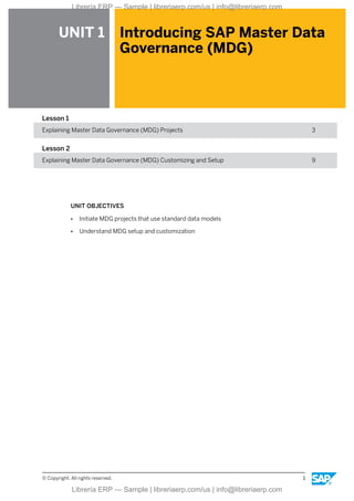 MDG200 Col20 SAP Master Data Governance: Configuration and Customizing ...
