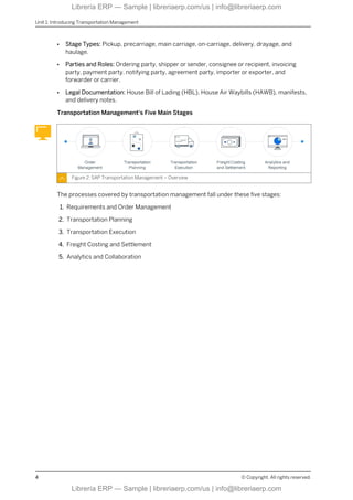 Exploring Business Processes in SAP S/4HANA Cloud Private Edition, Transportation Management | PDF
