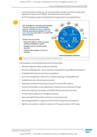 SAP Central Finance Overview in SAP S/4HANA | PDF