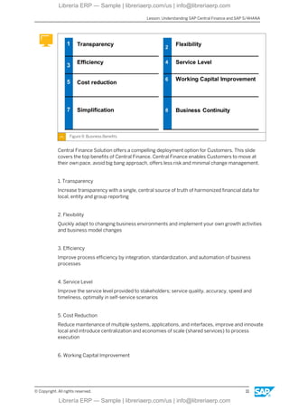 SAP Central Finance Overview in SAP S/4HANA | PDF