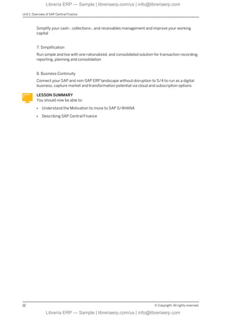 SAP Central Finance Overview in SAP S/4HANA | PDF