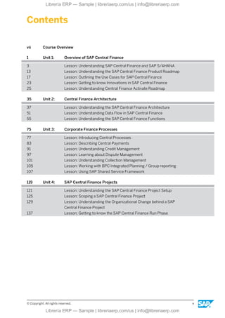 SAP Central Finance Overview in SAP S/4HANA | PDF