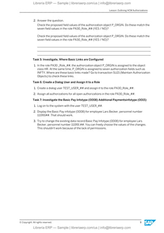 Authorizations in SAP ERP HCM for S/4HANA | PDF