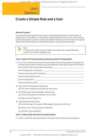 Authorizations in SAP ERP HCM for S/4HANA | PDF