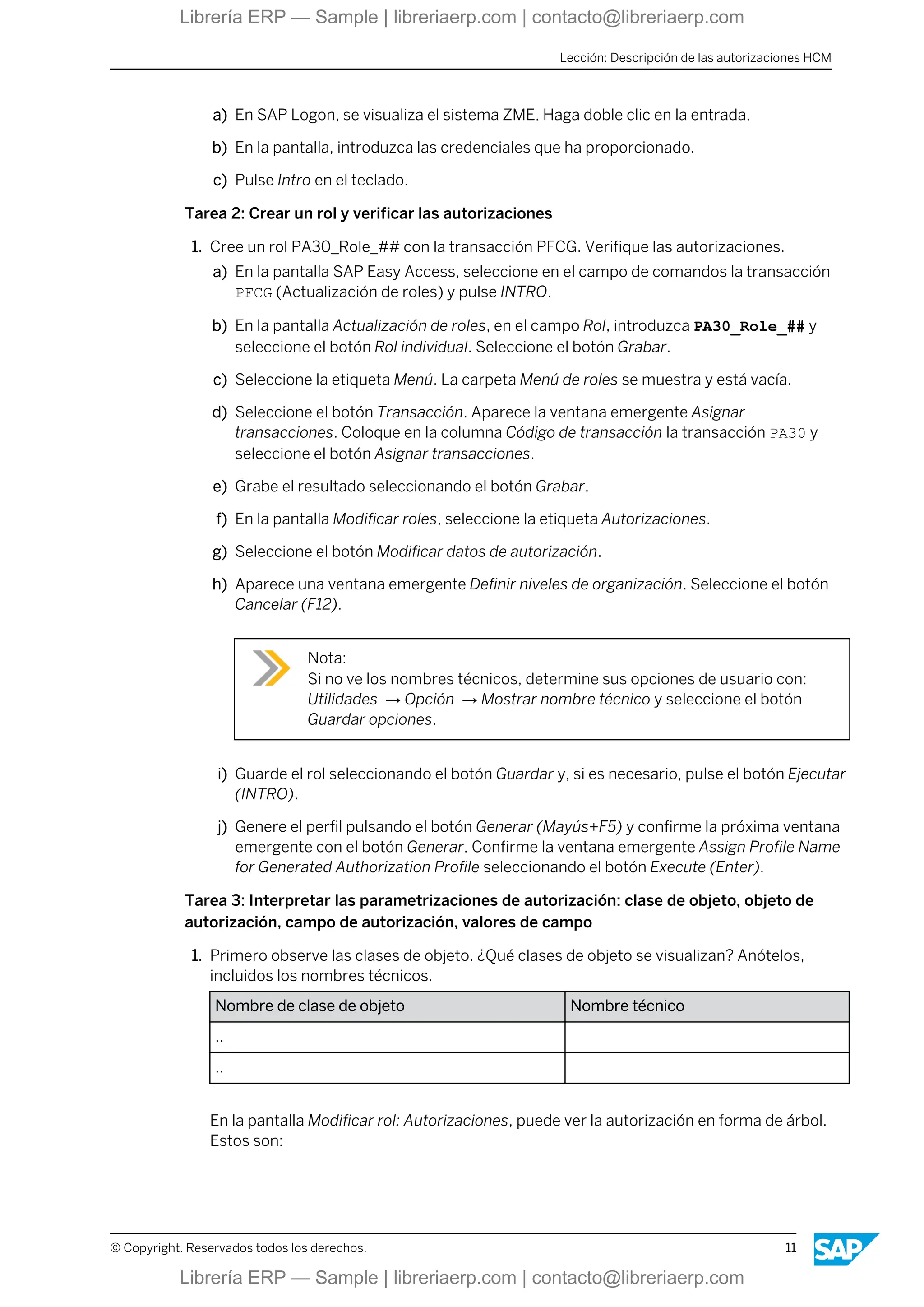 Autorizaciones en SAP ERP HCM para S/4HANA | PDF