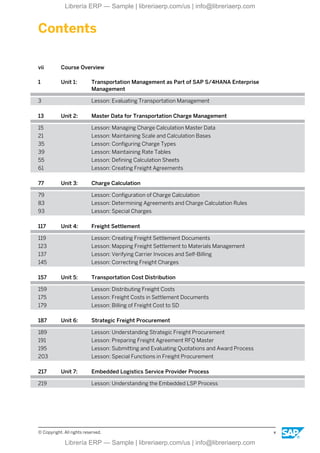 Charges and Settlement in SAP S/4HANA Transportation Management, S4TM3 ...