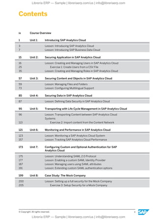 SAP Analytics Cloud: Administration and Data Connectivity | PDF