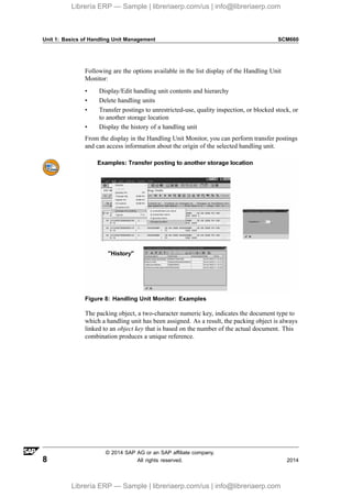 Handling Unit Management Overview and Customization | PDF