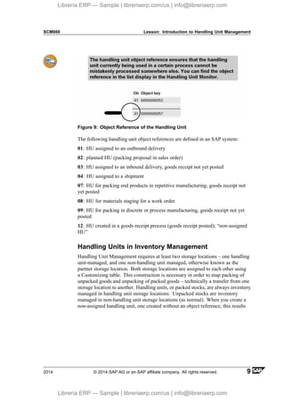 Handling Unit Management Overview and Customization | PDF