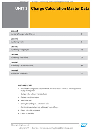 Charges and Settlement in SAP Transportation Management, TM130 Col18 | PDF