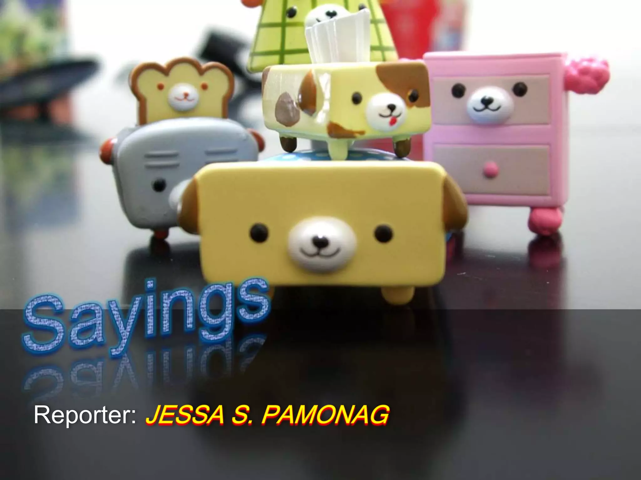 Sample sayings | PPT