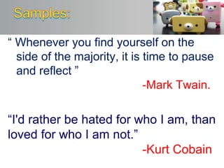 Sample sayings | PPT