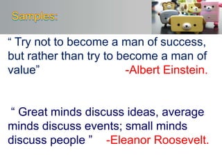 Sample sayings | PPT