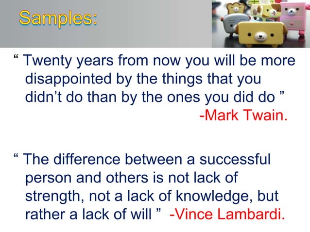 Sample sayings | PPT