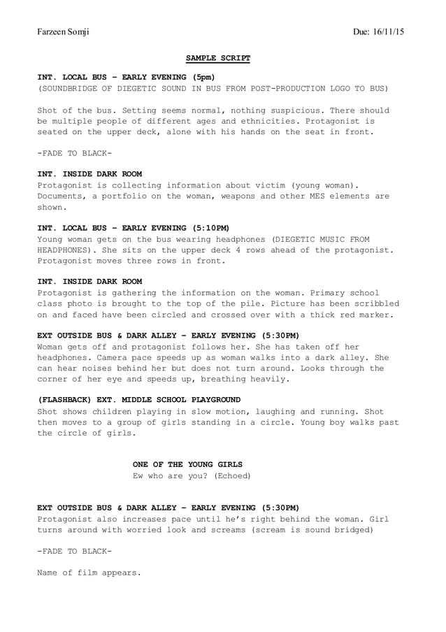 Script Draft - Farzeen | DOCX