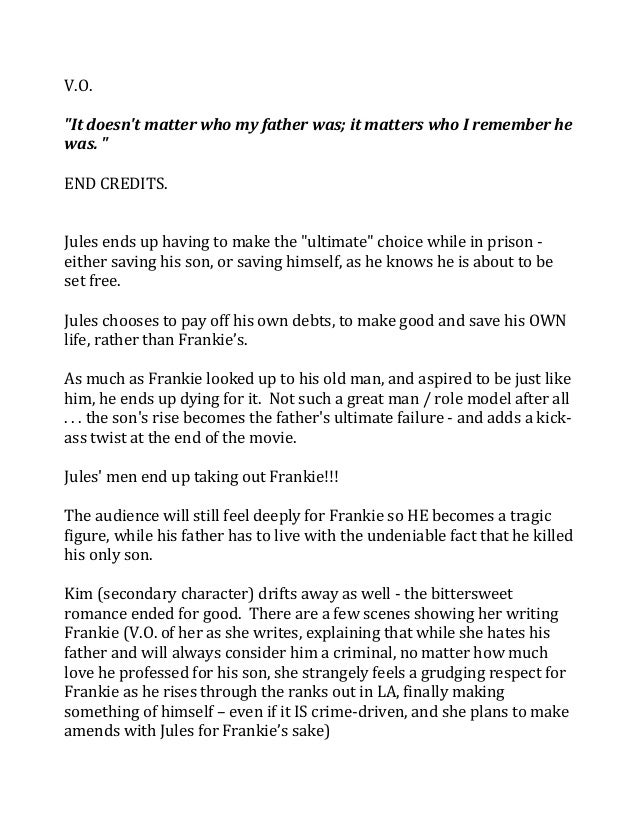 Tv show script treatment example - ilhohpa