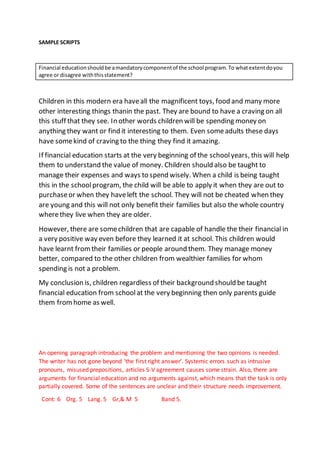 Sample scripts | DOCX