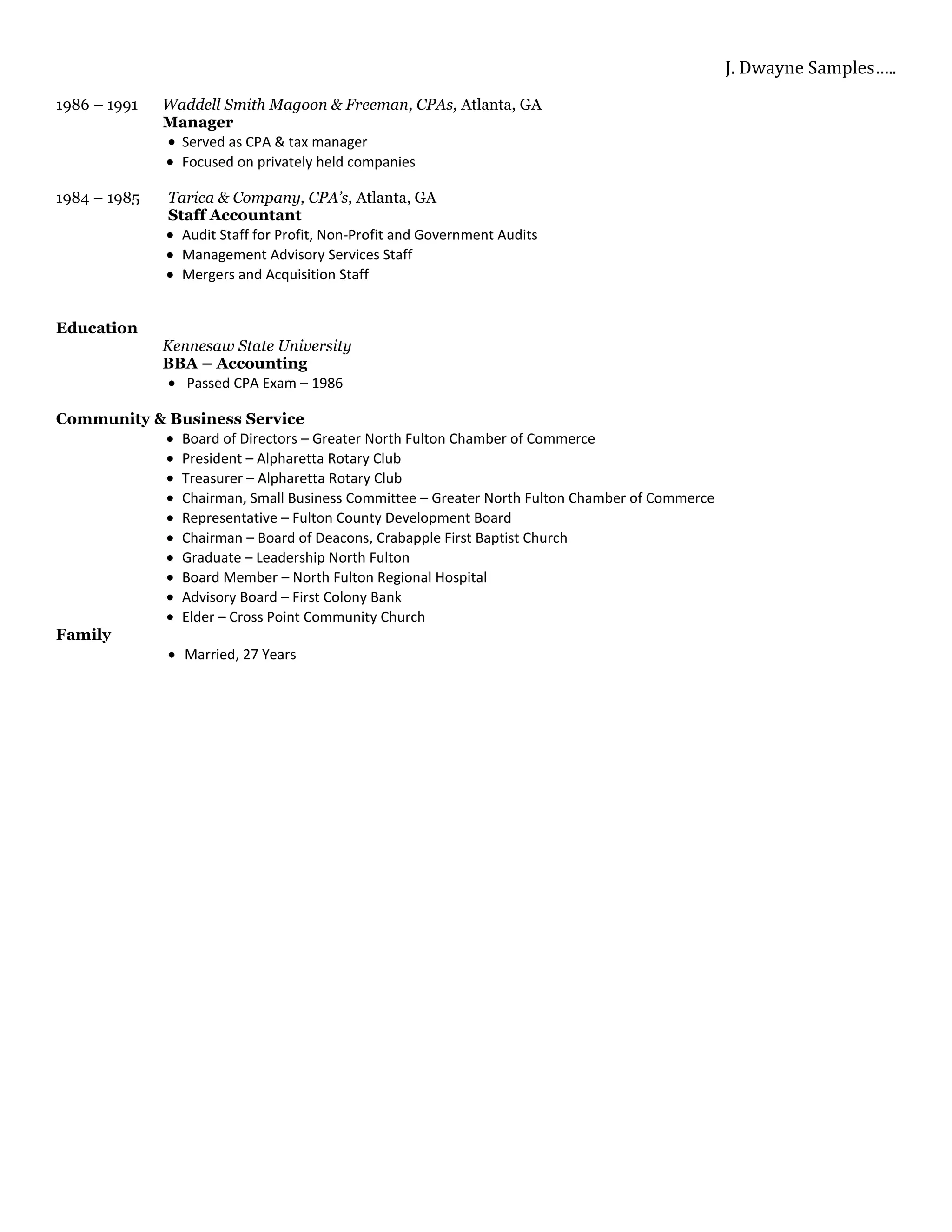 Samples Dwayne Resume (2) | DOCX