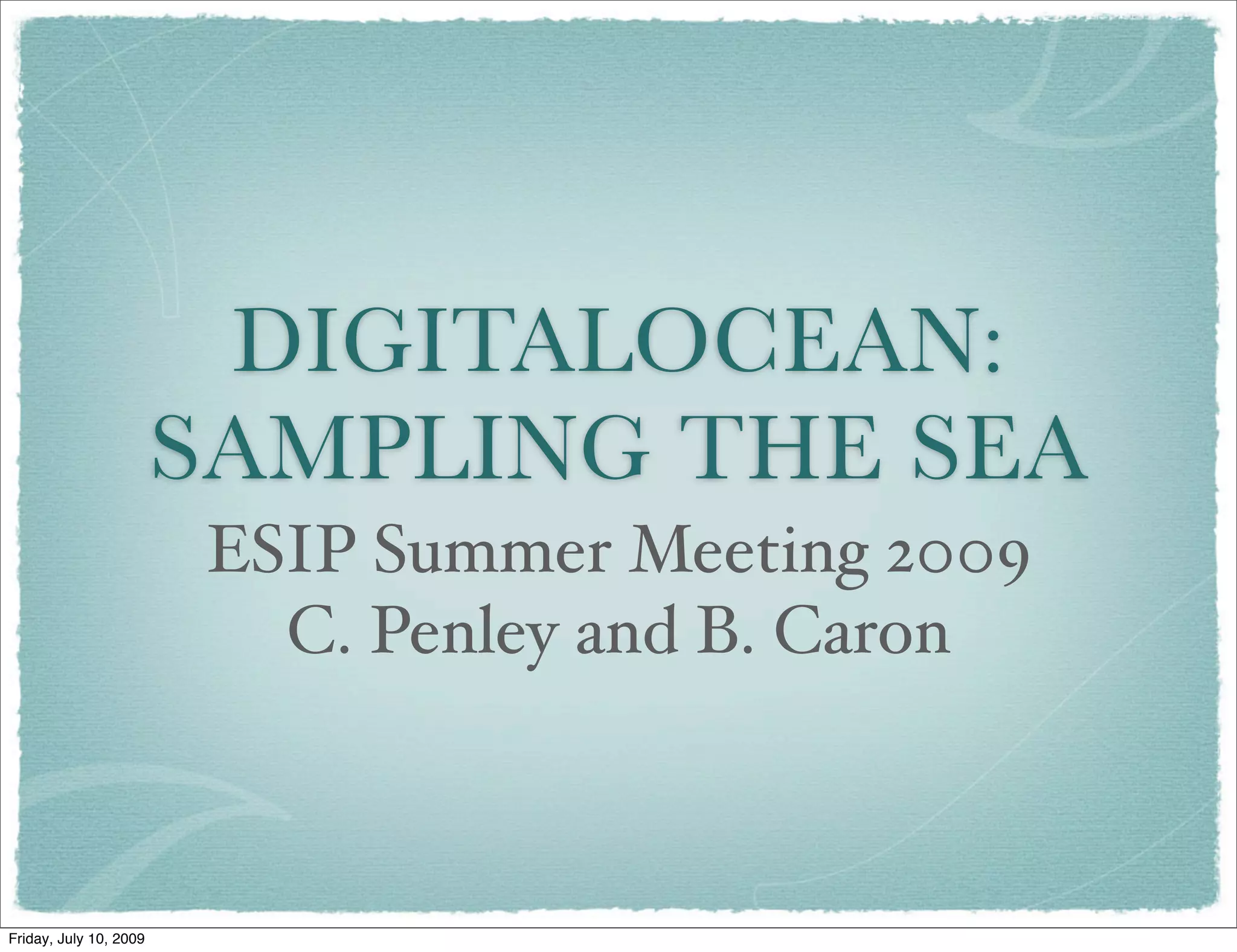 Sample sea esip2009 | PDF