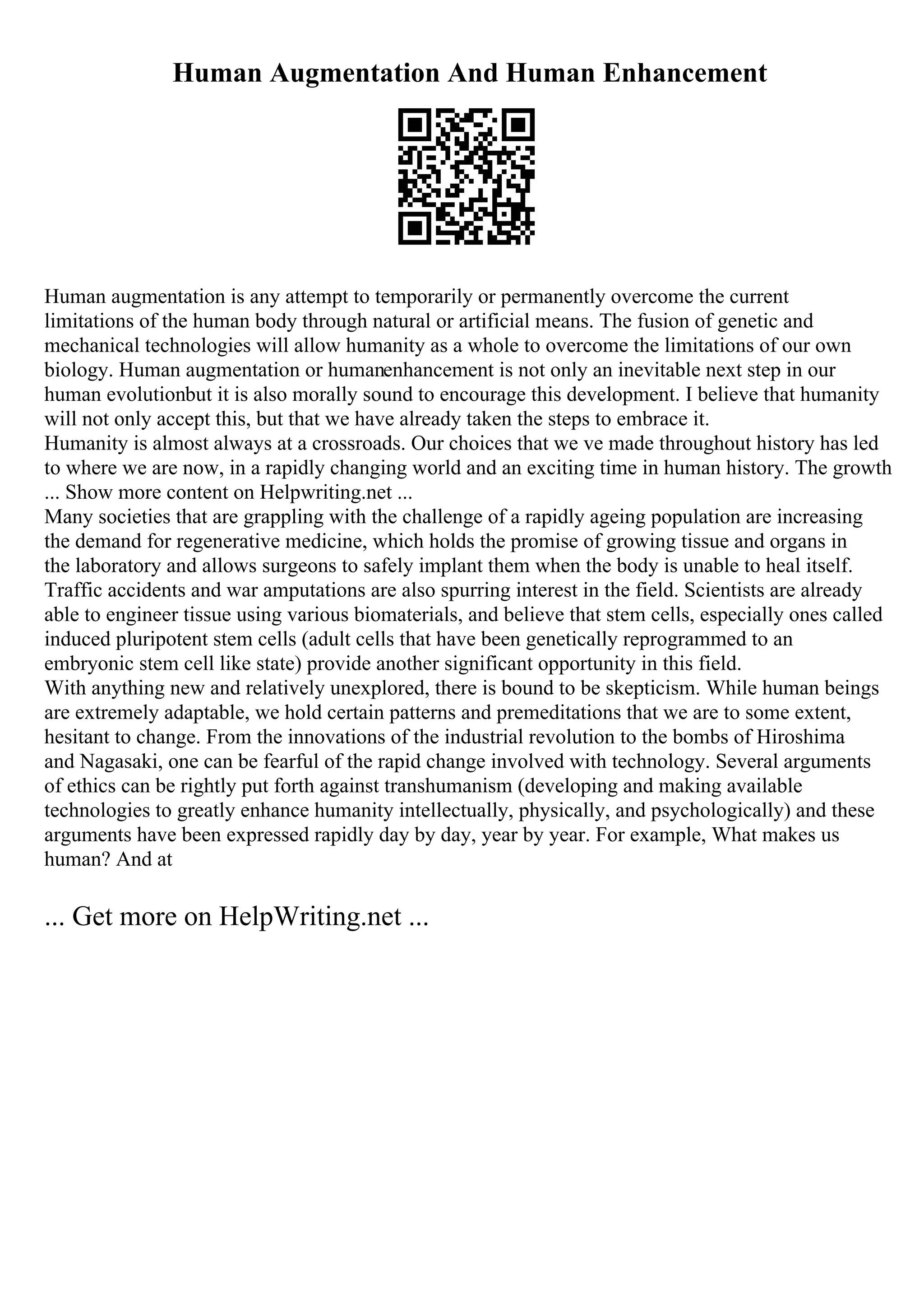 Sample Secondary Essays Medical School | PDF