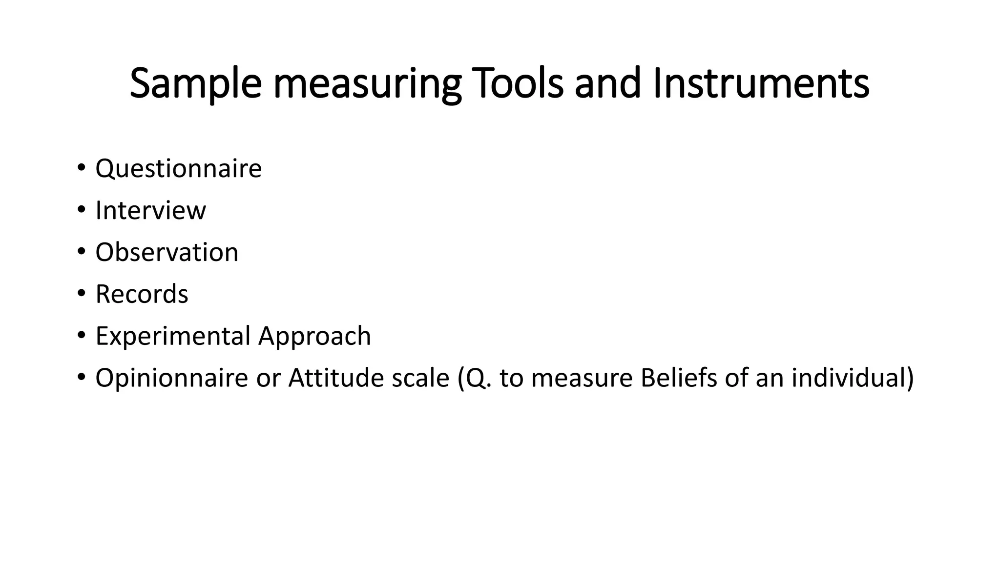 Sample selection and measuring instruments basic consideration of.pptx ...