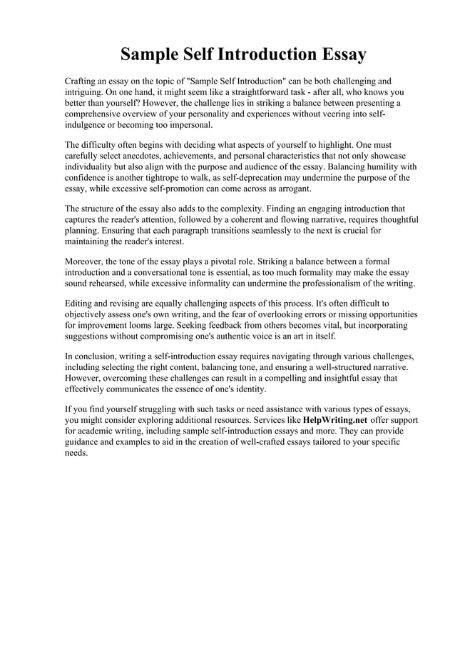 Sample Self Introduction Essay.pdf