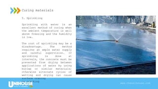 Samples for Courses Developer Concrete Curing Practices_Methods and ...