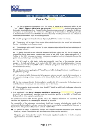 Sample sfp adoc. | DOC | Credit Cards | Personal Debt