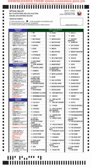 Sample Shading Ballot | PDF