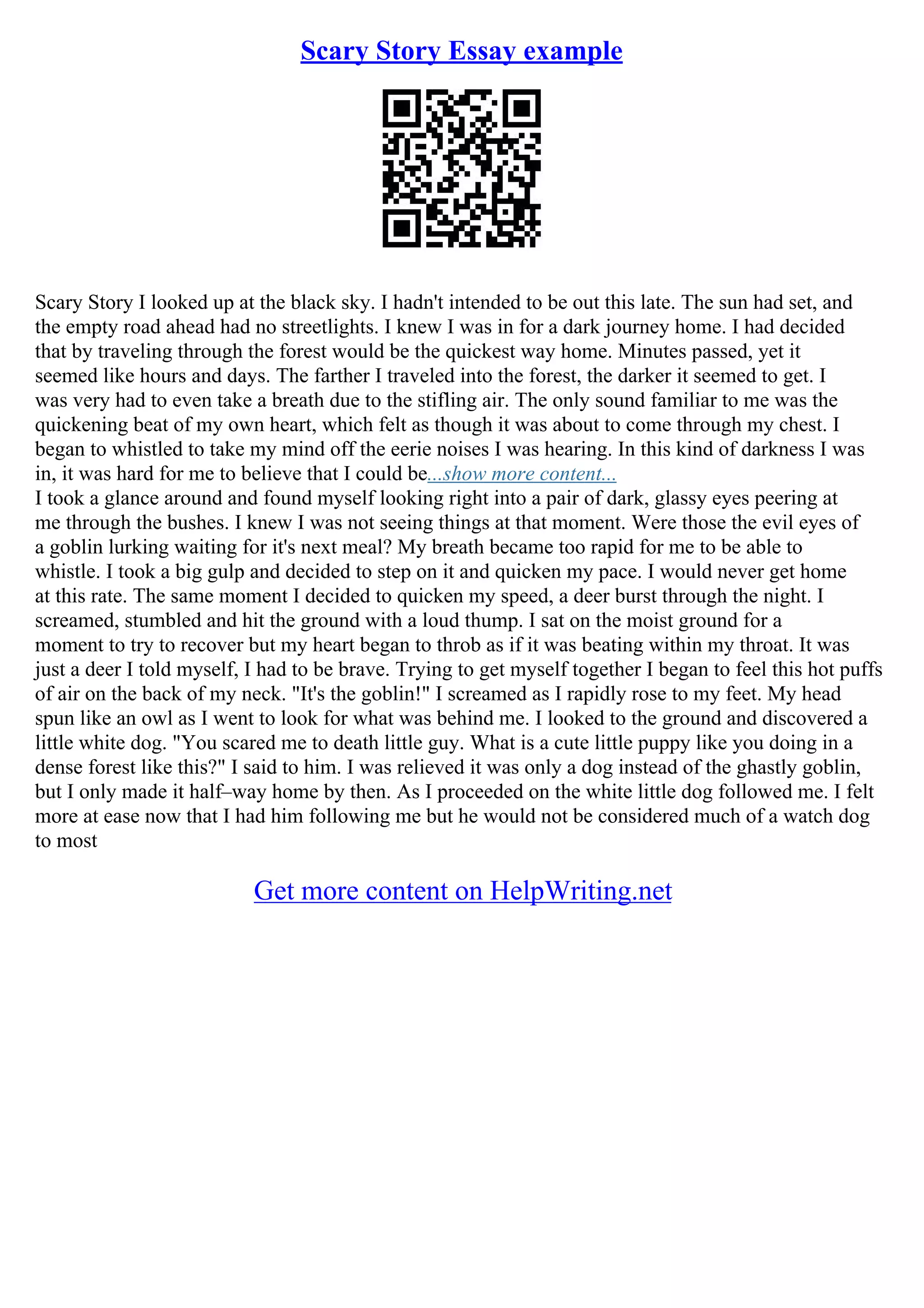 Sample Short Essay | PDF