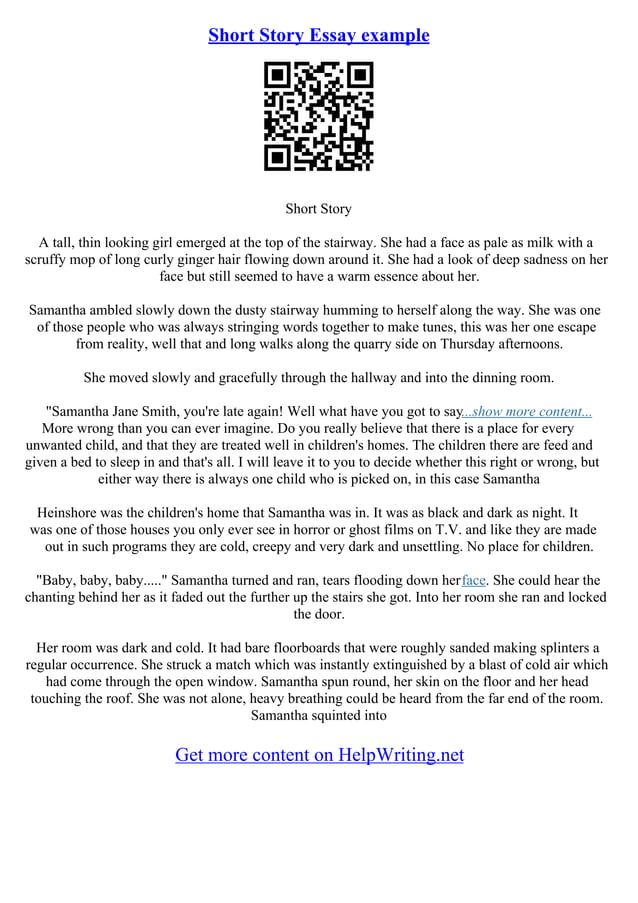 Sample Short Essay | PDF | Single Life | Family and Relationships