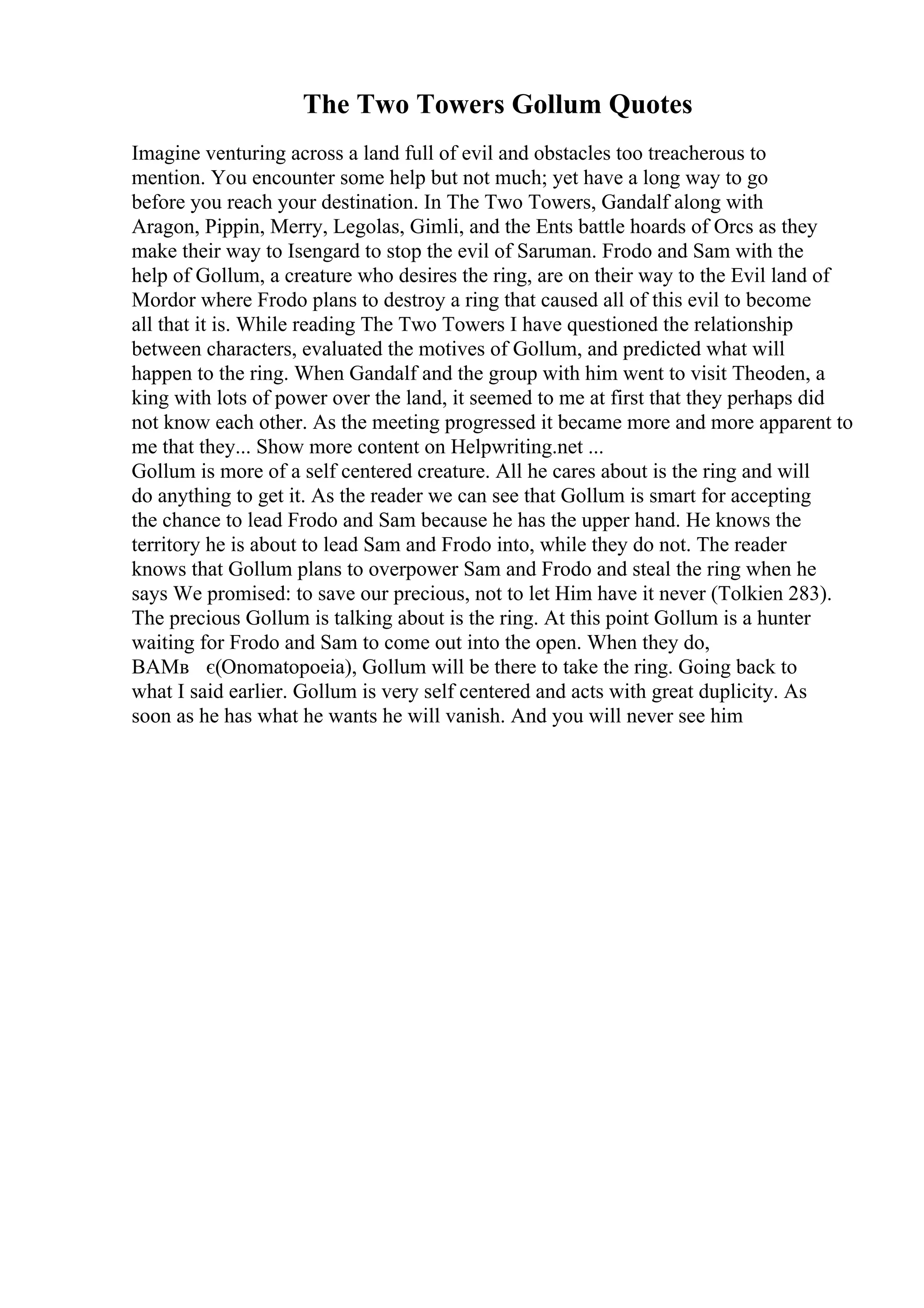 Sample Short Essay | PDF | Homework and Study | Education