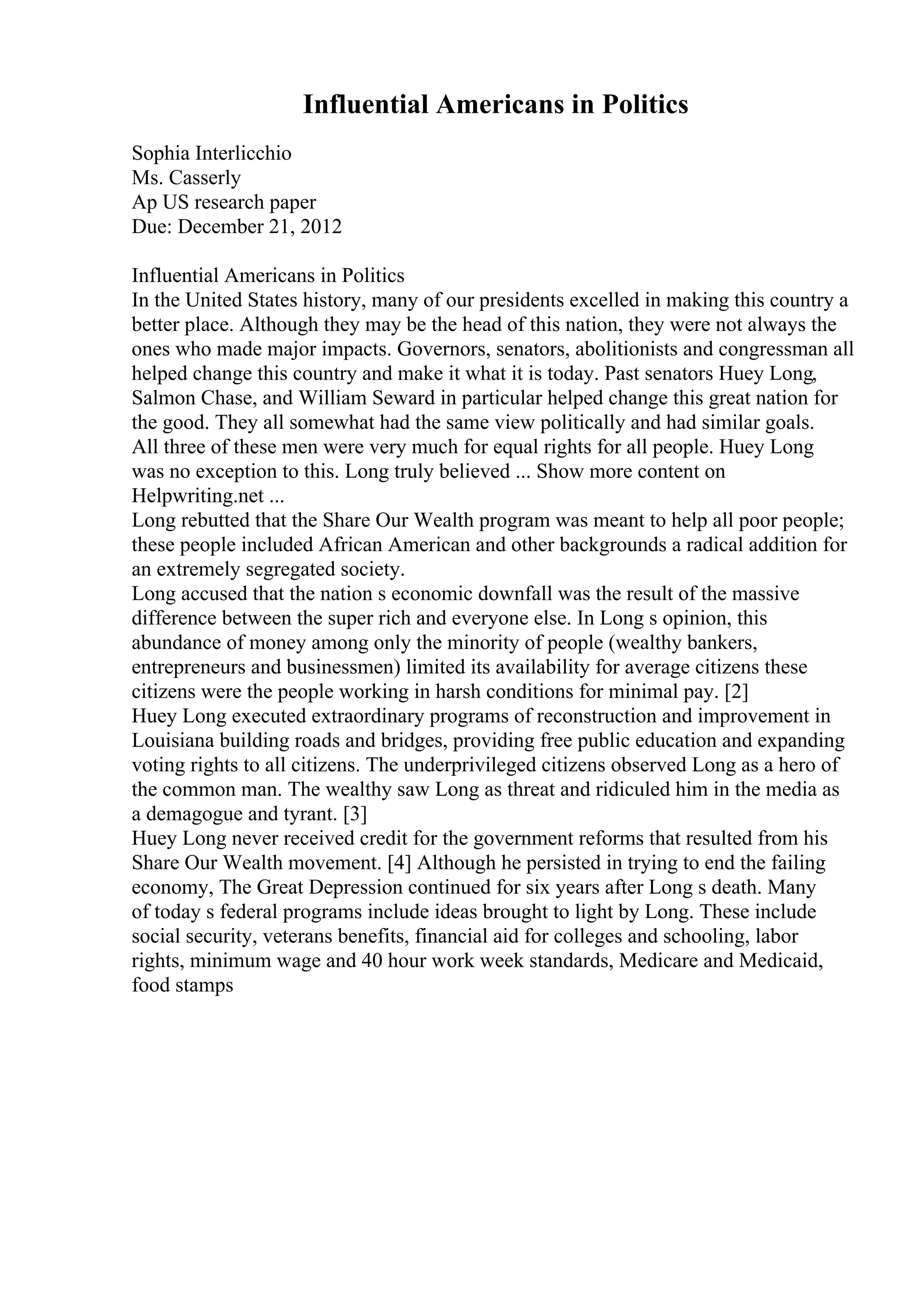 Sample Short Essay | PDF