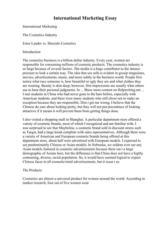 Sample Short Essay | PDF
