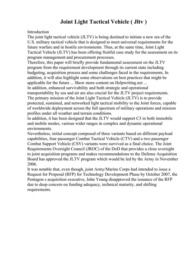 Sample Short Essay | PDF