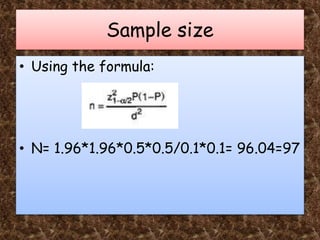 Sample size | PPTX | Physics | Science
