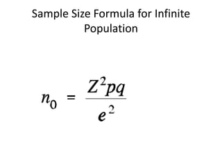 Sample Size Calculation for Quantitive and Qualitative Studies | PPTX