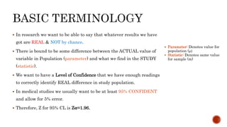 Basics of Sample Size Estimation | PPTX | Physics | Science