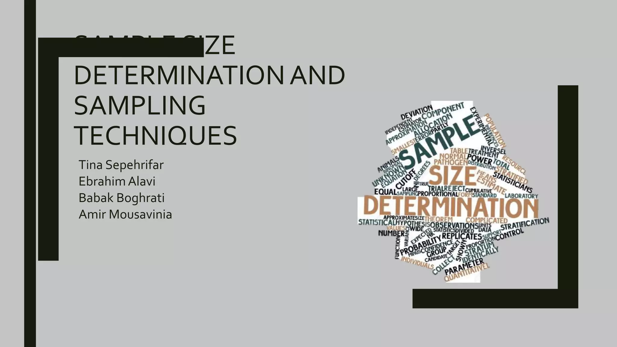 Sample Size Determination | PPTX