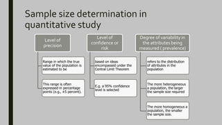 Sample Size Determination | PPTX
