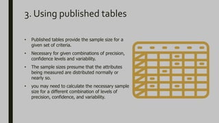 Sample Size Determination | PPTX