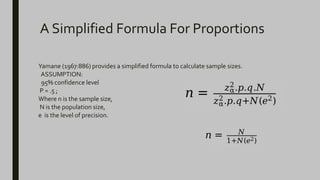 Sample Size Determination | PPTX