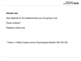 Sample size | PPT