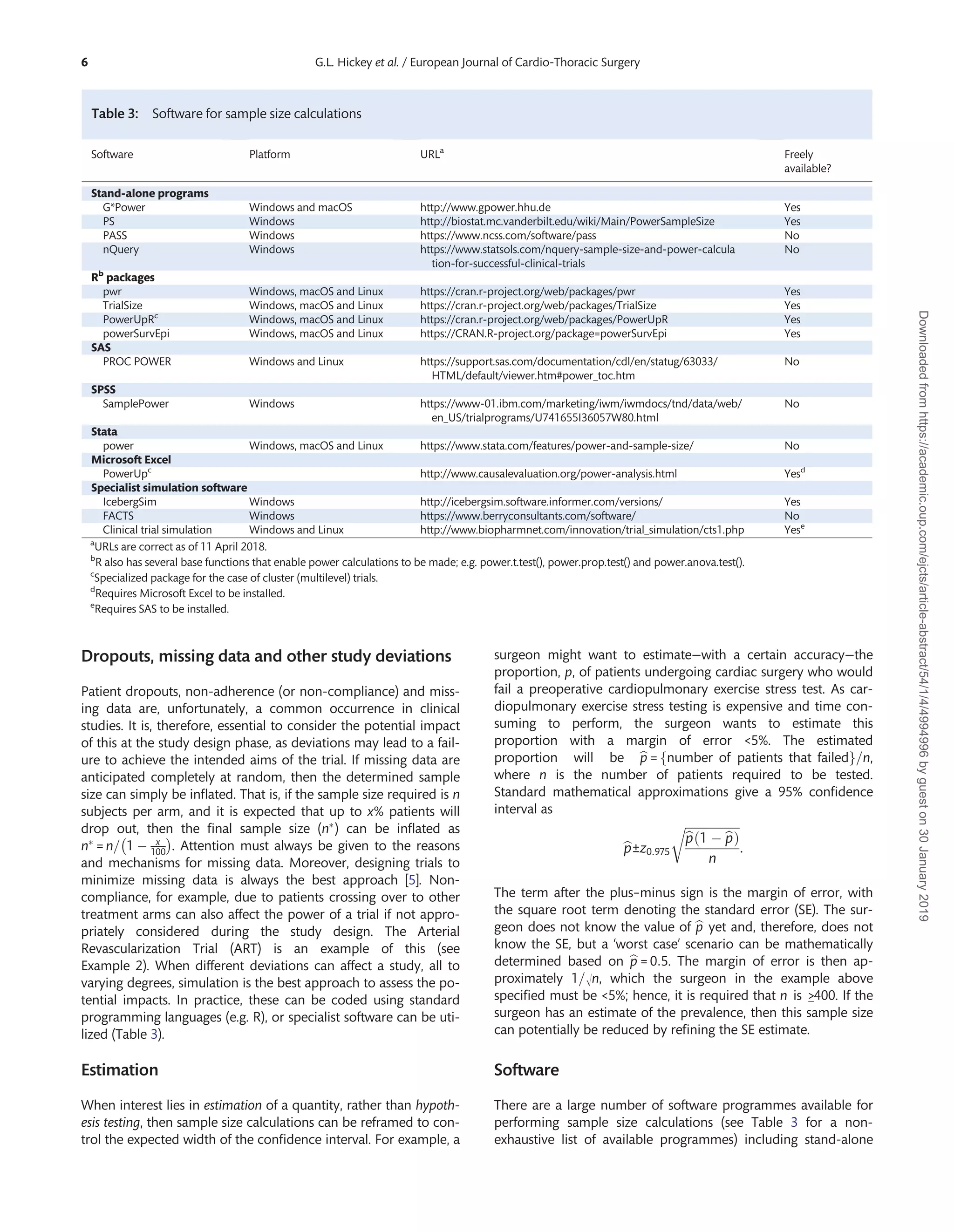 Sample size and power calculations | PDF