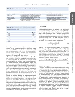 Sample size and power calculations | PDF