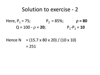 Sample size calculation | PPTX