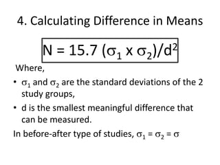 Sample size calculation | PPTX | Biological Sciences | Science