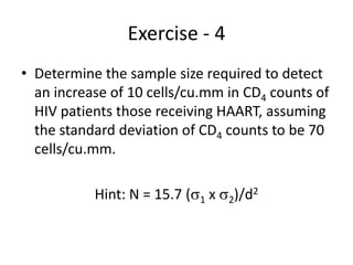 Sample size calculation | PPTX
