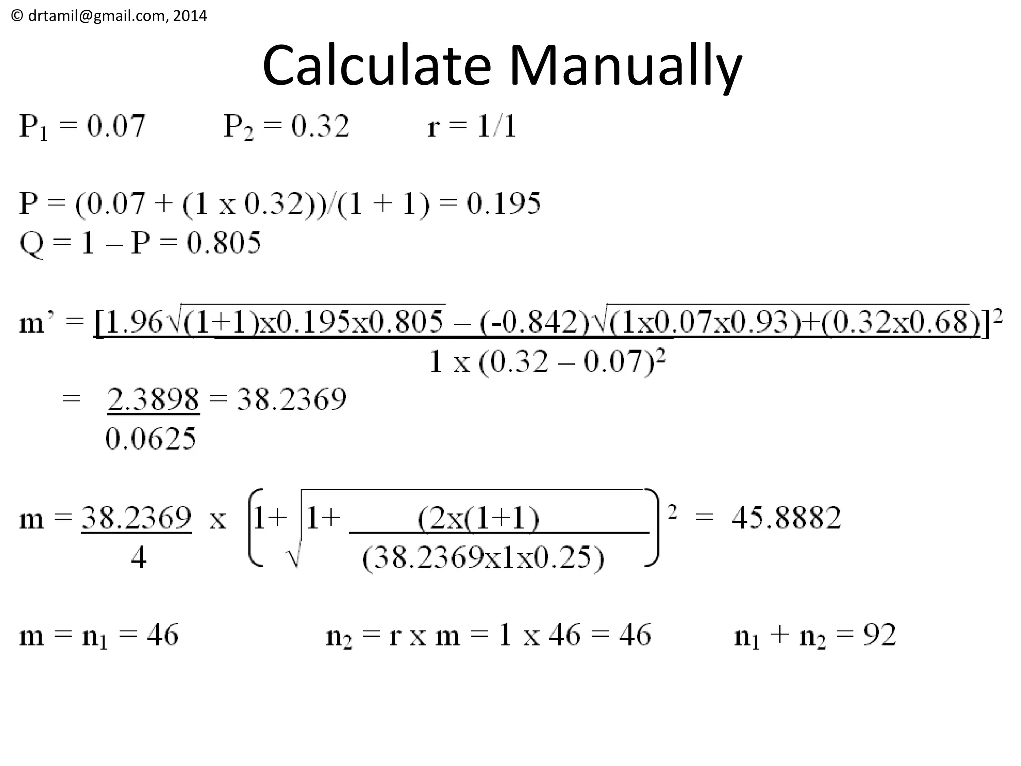 Sample size calculation - a brief overview | PPTX | Diabetes | Diseases ...