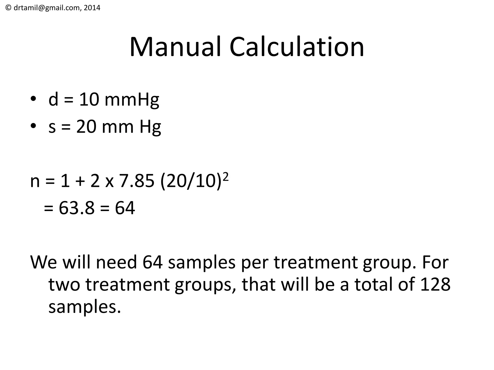 Sample size calculation - a brief overview | PPTX | Diabetes | Diseases ...
